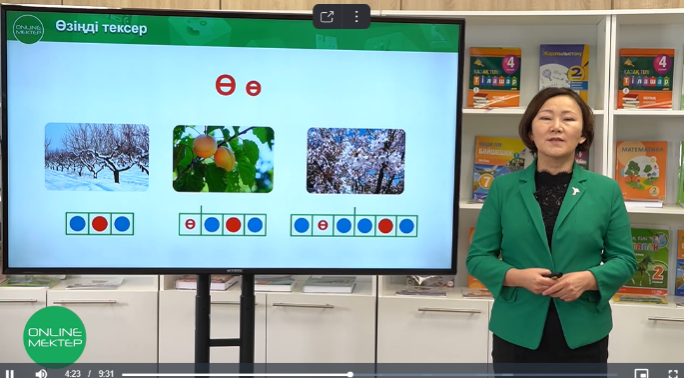 Ашық сабақ. Ө дыбысы мен әрпі 1 сынып