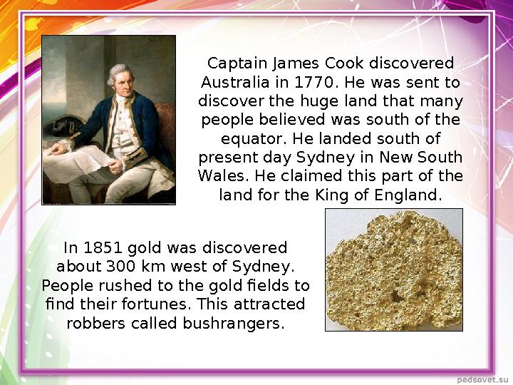 Presentation of the Lesson "AUSTRALIA". Grade: 11