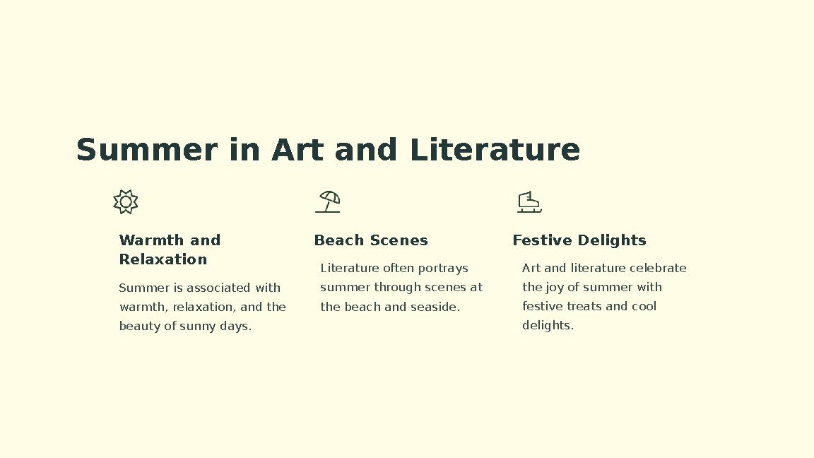 The Four Seasons in Art and Literature Presentation
