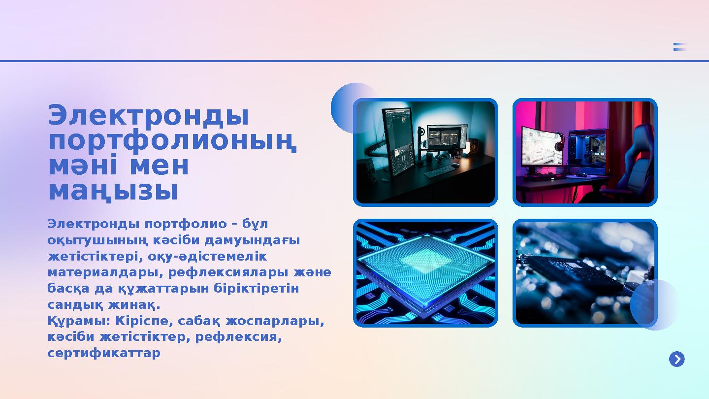 ЭЛЕКТРОНДЫ ПОРТФОЛИО